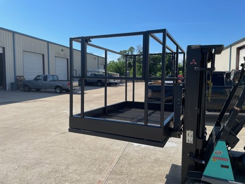 USA Attachments 4' x 6' Mesh Telehandler Work Platform, Man Safety ...