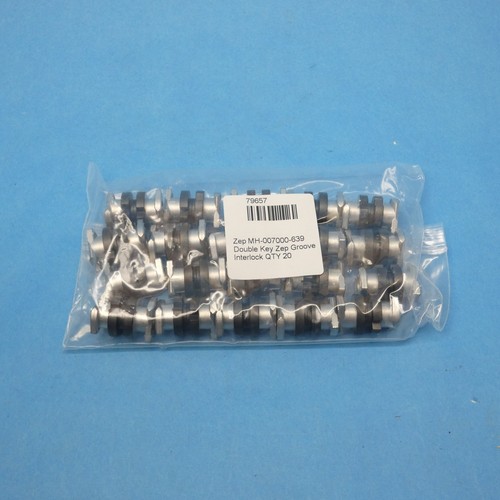 Zep /Tesla MH-007000-639-Q20 Double Key Zep Groove Interlock QTY 20 | eBay