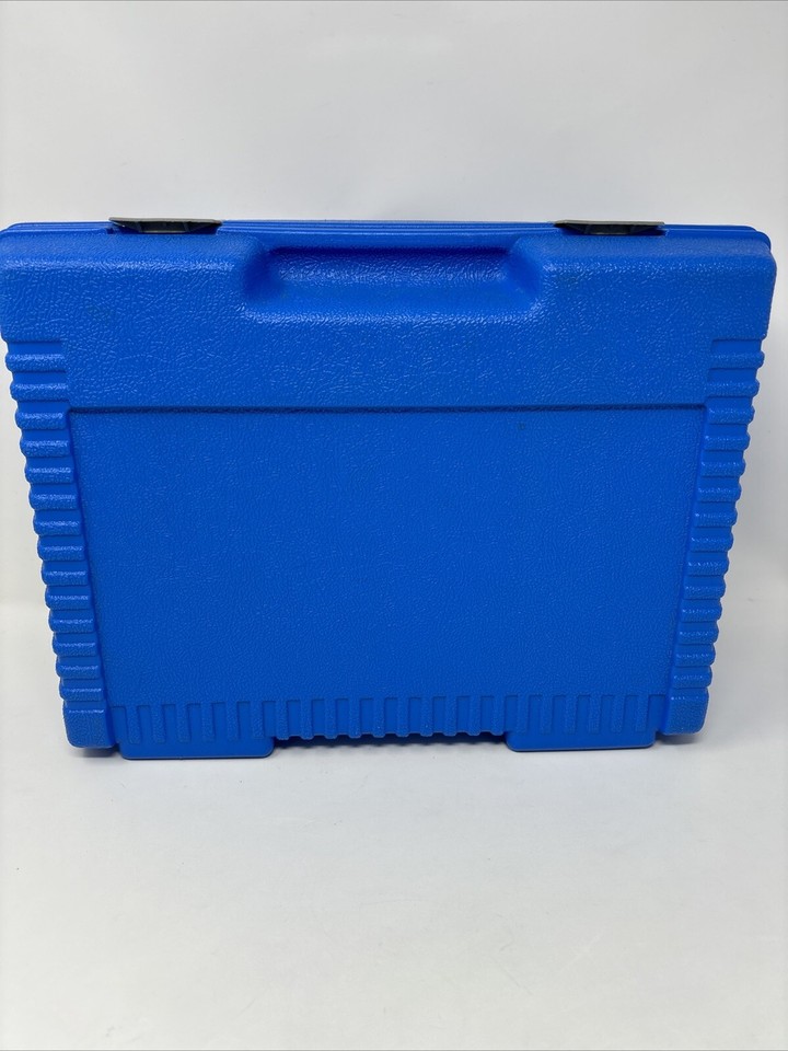 Vintage 1984 Lego Bin Blue Hard Plastic Carrying Case Storage Box Clasp ...