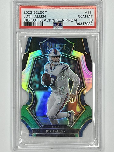 2022 Panini Select - Premier Level Black & Green Prizm Die-Cut #111 ...