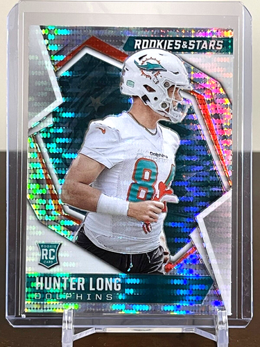 Hunter Long #165 2021 Rookies & Stars Pulsar Prizm - Miami Dolphins RC ...