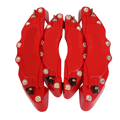 4pcs car brake caliper covers Disc Front & Rear kit 3D Style Universal ...