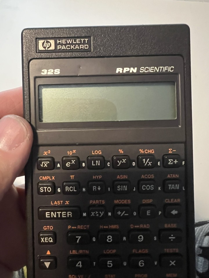 Hewlett Packard HP 32S RPN Scientific Calculator Vintage 1987 | eBay