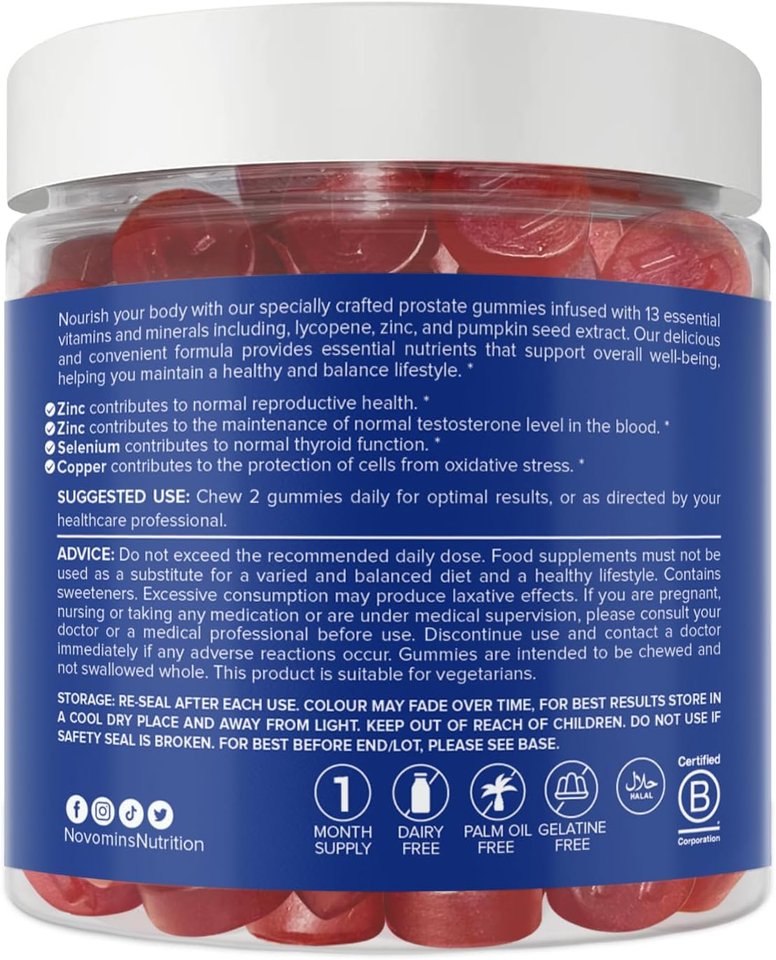 Prostate Gummies - High Strength Nettle Lead Supplement for Men ...