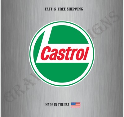Castrol Oil Logo Truck Car Bumper Vinyl Window Sticker Decal Water ...