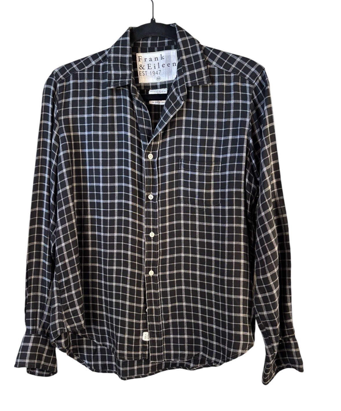 Frank & Eileen Eileen Black Plaid Eileen Shirt Modal … - Gem