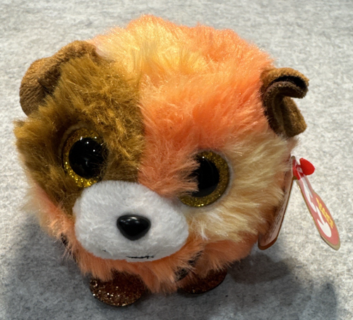 TY Puffies MANDARIN the Dog 4” Stuffed Puff Ball Plush Child Toy | eBay