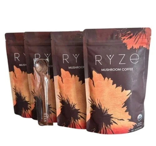 (Pack of 3) Organic RYZE Mushroom Coffee 30 Servings Per Pack Free ...