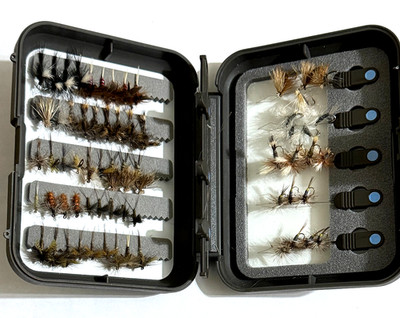 Orvis C&F Threader Fly Box w/ 64 Flies, Fly Fishing NR | eBay