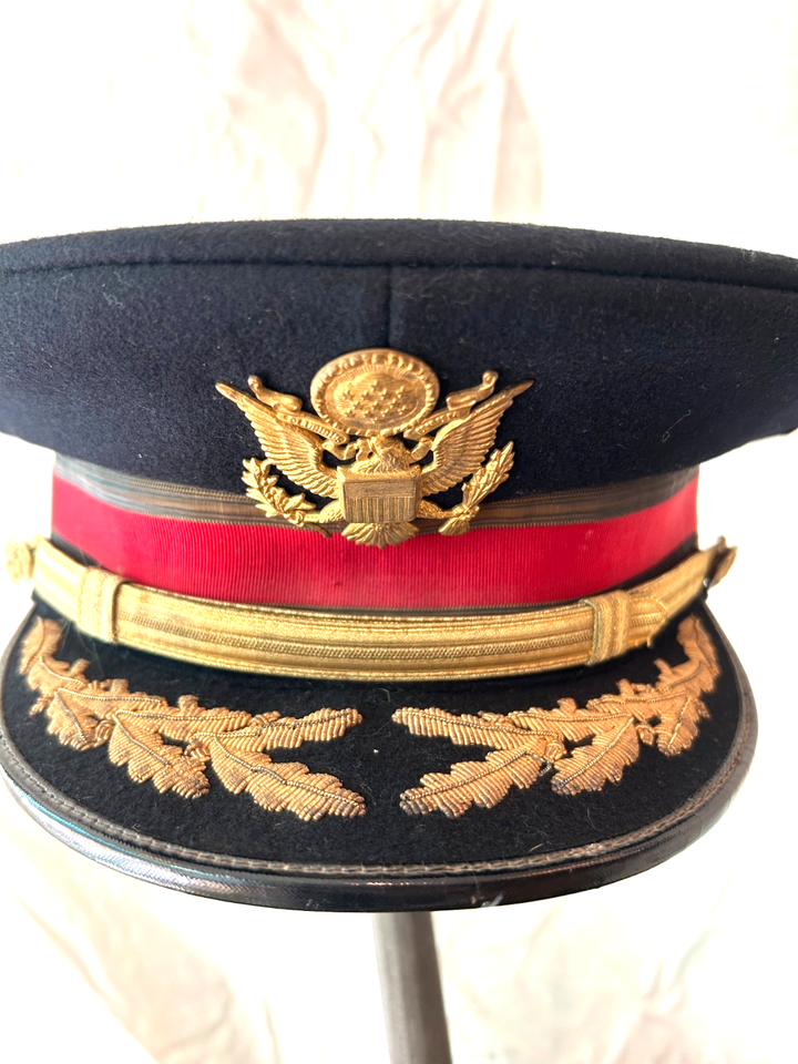 Pre- WWII Field Grade US Army Artillery Officer Dress Blue Visor Cap | eBay