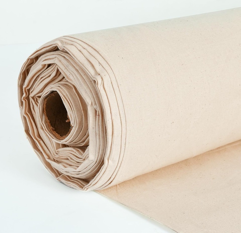 100% Natural Cotton Calico Fabric Medium Weight 150 gsm 58" By The ...