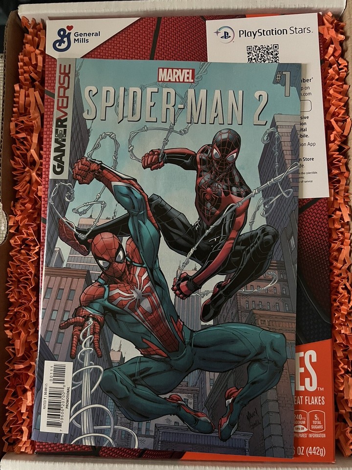 Wheaties Marvel’s Spider-Man 2 Box Limited edition with Comic and PSN ...