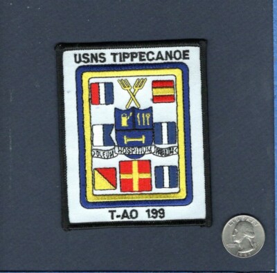 T-AO 199 USS USNS TIPPECANOE US NAVY Ship Squadron Cruise Patch | eBay