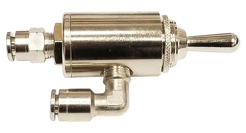 airmaxxx Manual Air Ride Valve 3 Position 1/4 Hose Toggle Single Needle ...
