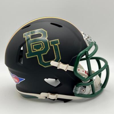 Baylor Bears CUSTOM Matte Black Mini Football Helmet | eBay