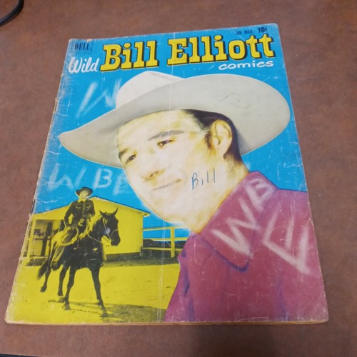 WILD BILL ELLIOTT #8 DELL COMICS GOLDEN AGE WESTERN PHOTO COVER. 1952 ...