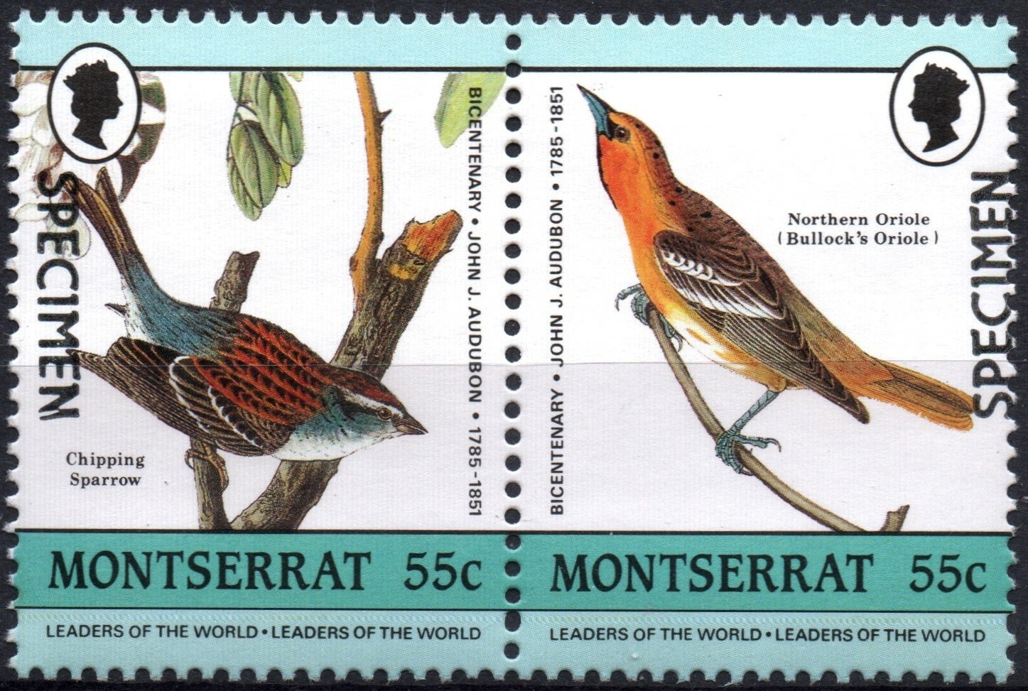 Montserrat Selection of 9 BIRDS including pairs Mint Never Hinged ...