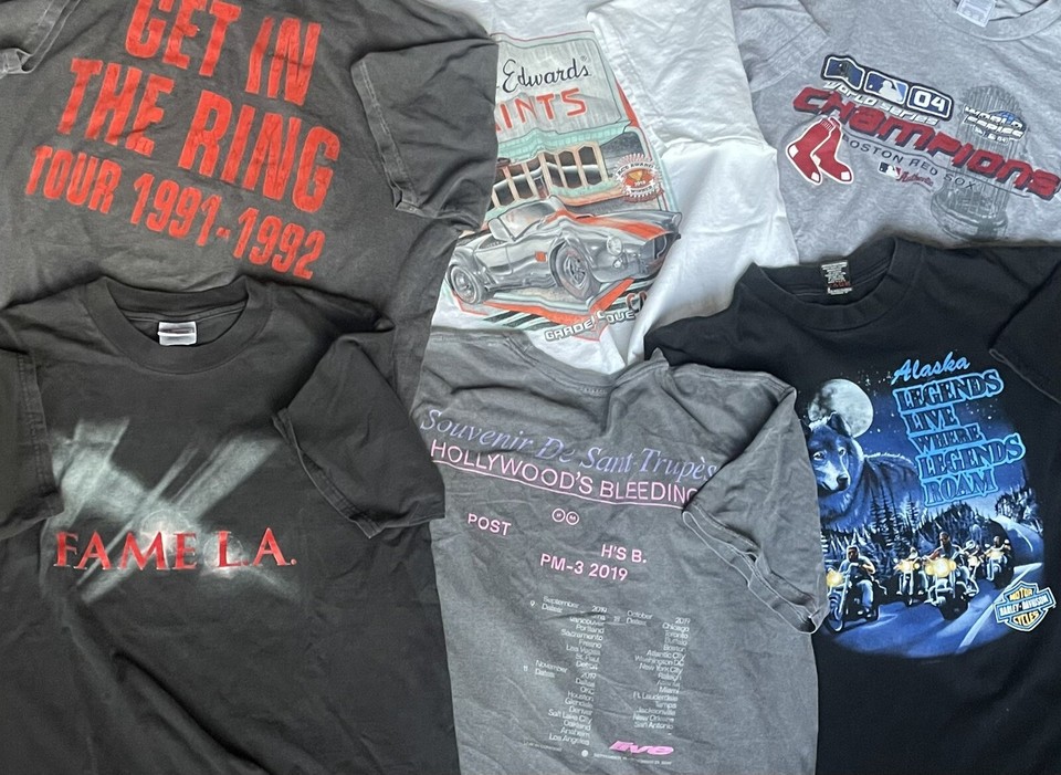 Mystery VINTAGE/ Thrifted T-Shirt | Graphic Tee Thrift Package| 80s 90s ...