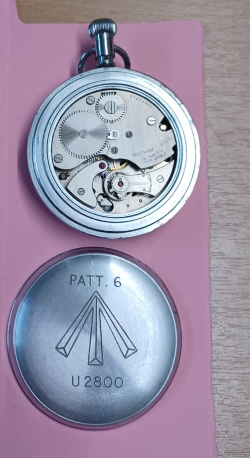 World War I Waltham Pattern 6 U2800 stopwatch for parts see description ...