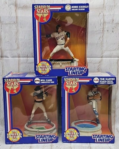 LOT OF 3 Starting Lineup Stadium Stars Collectible 1994 LIMITED EDITION ...