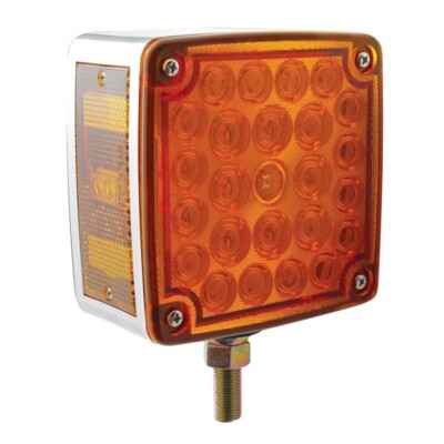 52 LED Double Face Turn Signal Light (Passenger) - Amber Red LED/Amber ...