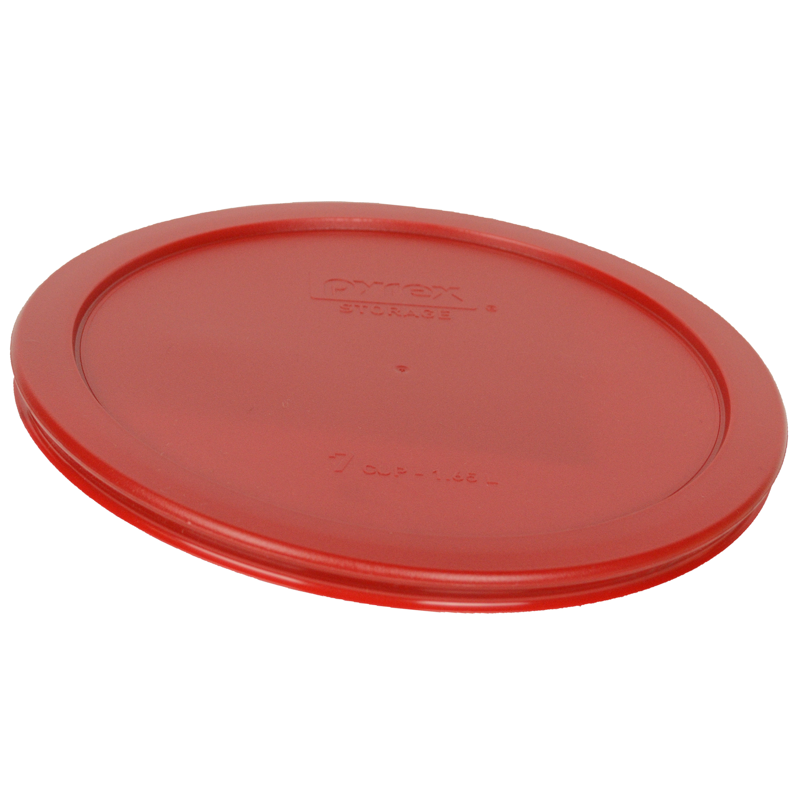 Pyrex 7 Piece Poppy Red Replacement Lid Bundle For 7200, 7201, 7202 ...