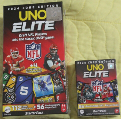 2024 Core Edition Uno Elite NFL Starter Pack and Draft Pack Set brand ...