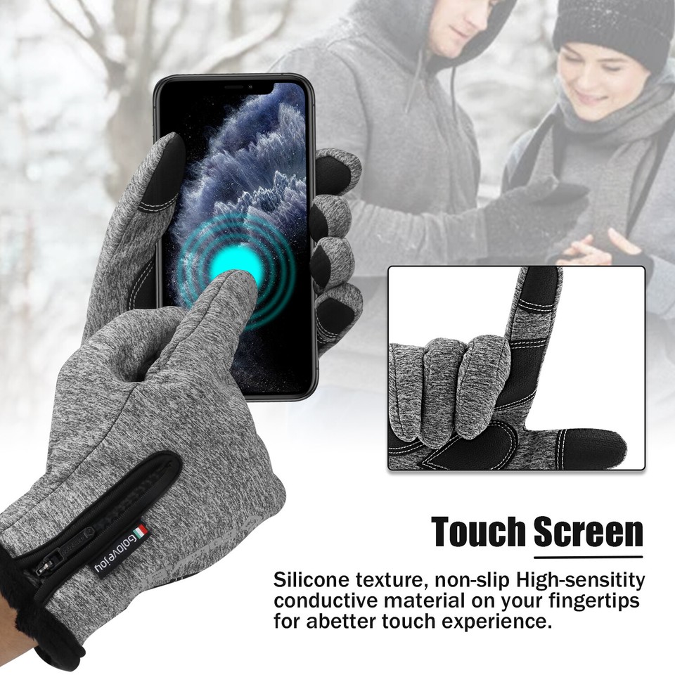 Waterproof Windproof Touch Screen Warm Winter Gloves for Cold Weather ...