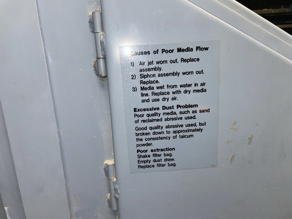 Vixen Shot Blast Cabinet with Extractor Filter | eBay UK