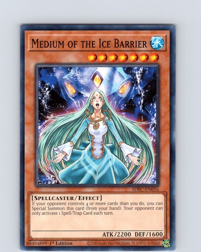 Yu-Gi-Oh TCG Medium Of The Ice Barrier SDFC-EN016 1st Edition Common Card NM | eBay