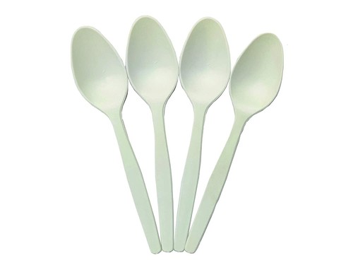 Corn Starch Disposable Biodegradable Spoon- 6 inch - 50 Pcs - Free ...