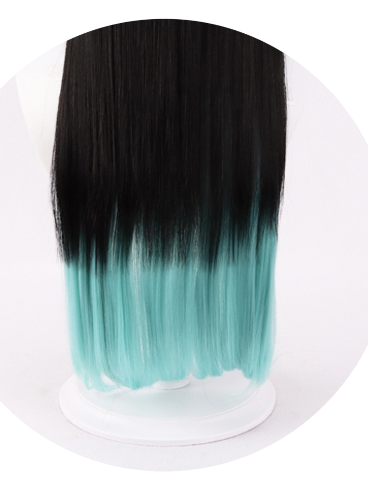 Demon Slayer Tokitou Muichirou Periwig Long Hair Hairpiece Cosplay Full ...