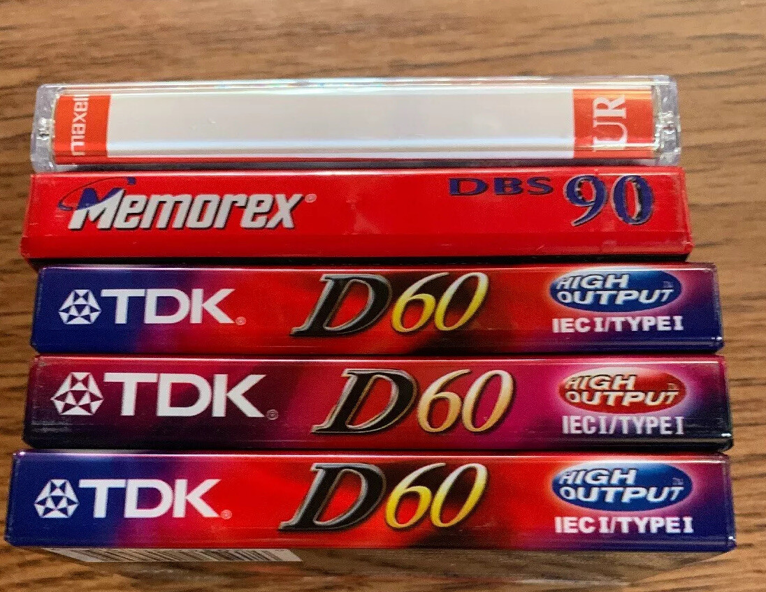 TDK D60 Superior Normal Bias Blank Recording Cassette Tapes NEW SAVE ...