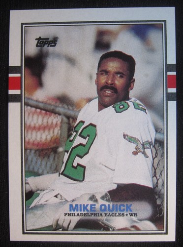 Mike Quick Philadelphia Eagles 1989 TOPPS NFL #114 | eBay