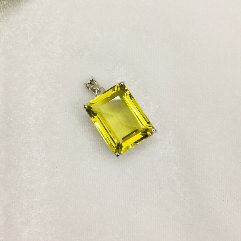 Amazing Lemon Topaz Gemstone 925 Sterling Silver Handmade Pendant G-64 ...
