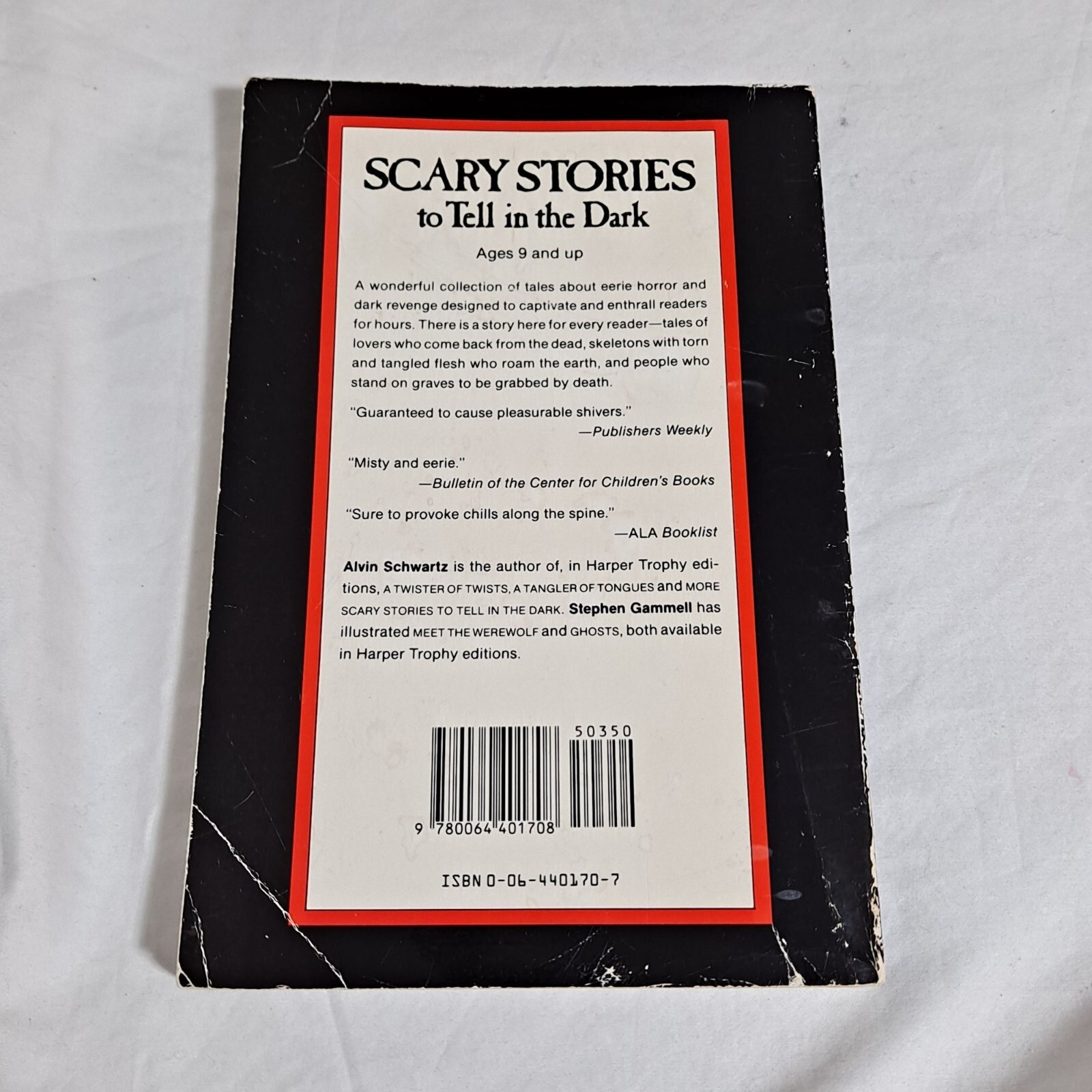 A Trophy Bk.: Scary Stories to Tell in the Dark by Alvin Schwartz (1986 ...