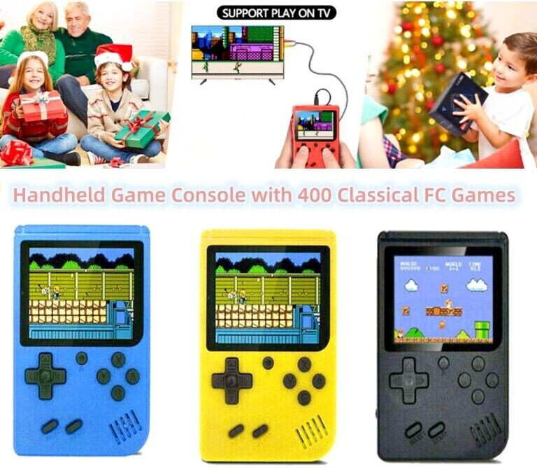 New Mini Retro Video Game Console 500 Games Portable Handheld Kids Game ...