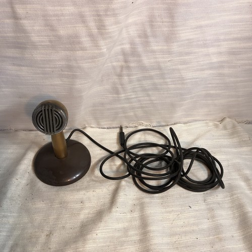 Vintage 1940's era Astatic Model # 200 Brown/gold Bullet microphone ...