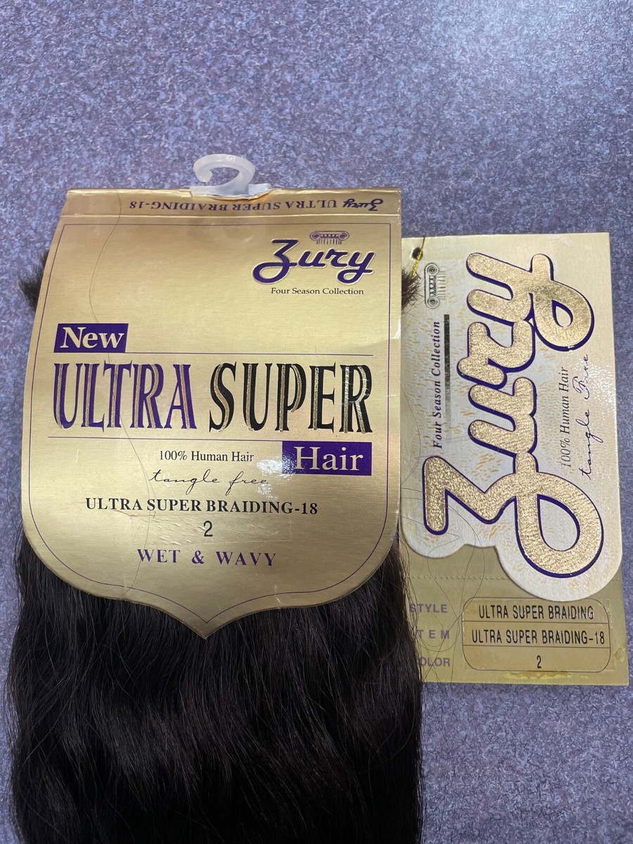 Zury New Ultra Super Braiding Wet Wavy 100 Human Hair Nix & Nox