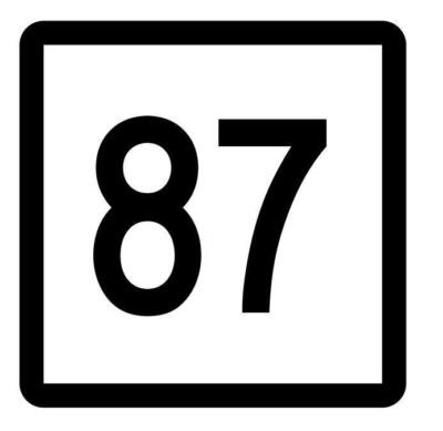 Connecticut State Highway 87 Sticker Decal | eBay