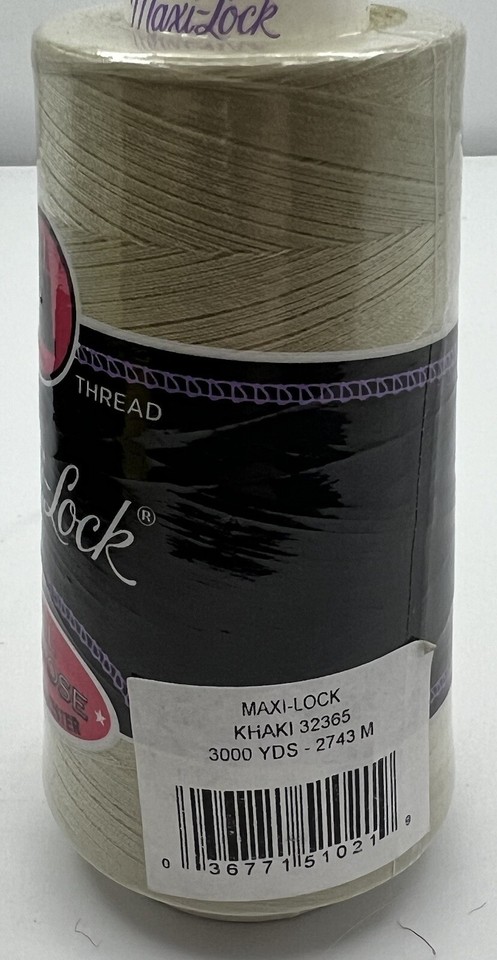 Maxi-Lock Serger Thread 3000 YD Khaki Polyester All-purpose | eBay