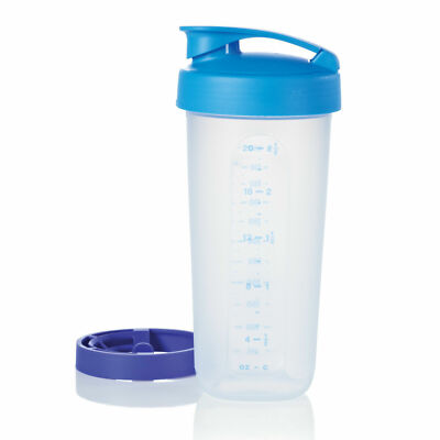 Tupperware Quick Shake Container in Blue 600ml/20 oz/ 2.5 Cups NEW B94 ...