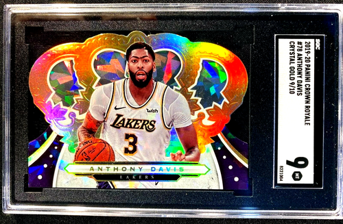2019-20 Panini Crown Royale - Anthony Davis #78 Crystal Gold /10 for ...