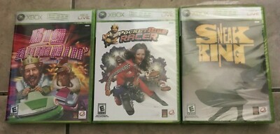 Burger King XBox 360 3 game LOT Big Bumpin PocketBike Racer & Sneak ...
