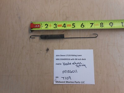 M126011 John Deere LT133 Lawn Mower brake return spring T109 | eBay