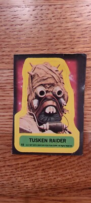 STAR WARS TUSKEN RAIDER #10 STICKER 1977 | eBay