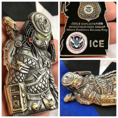 PREDATORS BECOMES PREY Homeland Border Security ICE/ Operation Challenge Coin | eBay