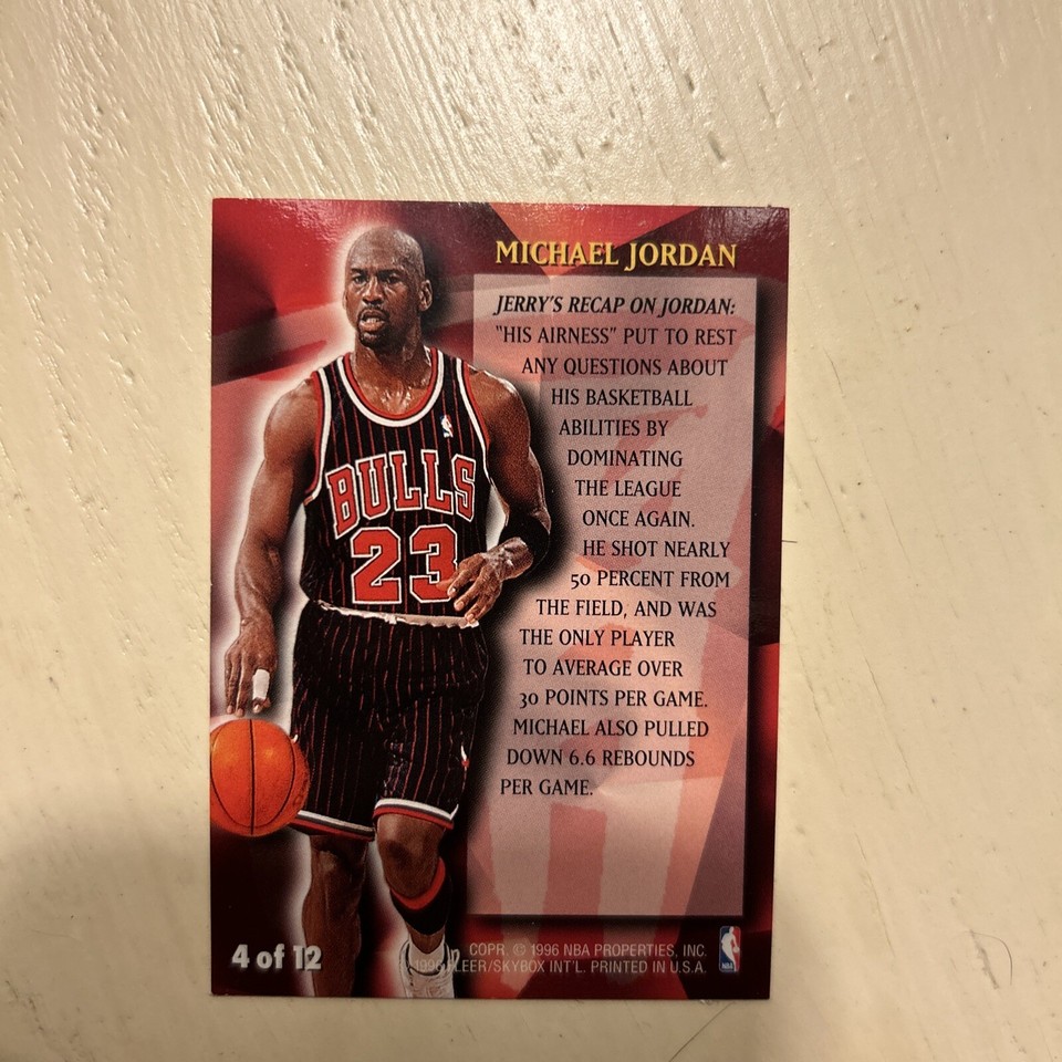1996-97 Fleer Michael Jordan Stackhouse's All-Fleer Insert #4 | eBay