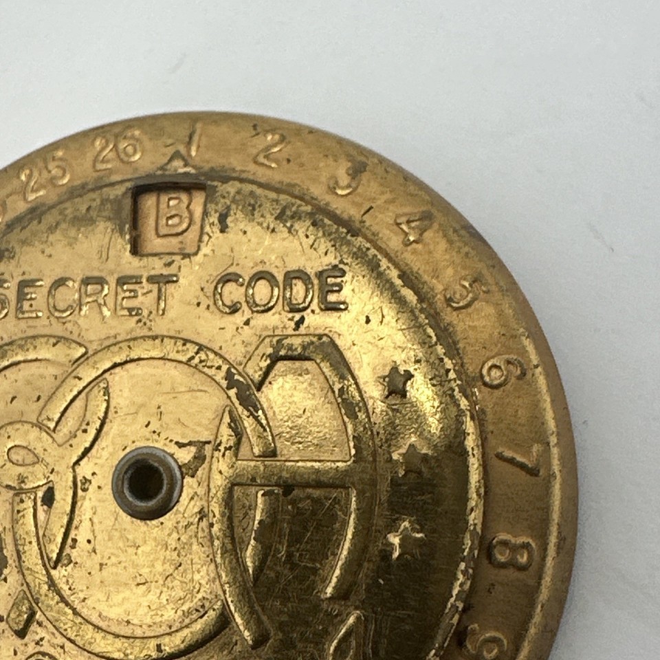 1939 Radio Orphan Annie Secret Society Decoder Badge Pinback Ovaltine ...