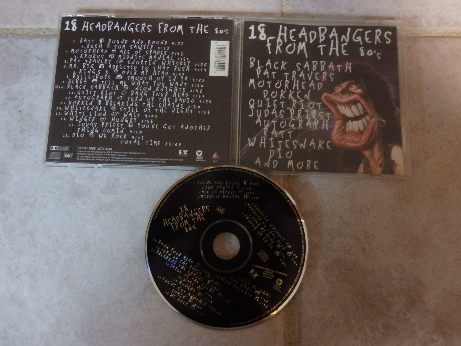 18 Headbangers from the 80's 1st Press CD Hard Rock Hair Glam Metal ...